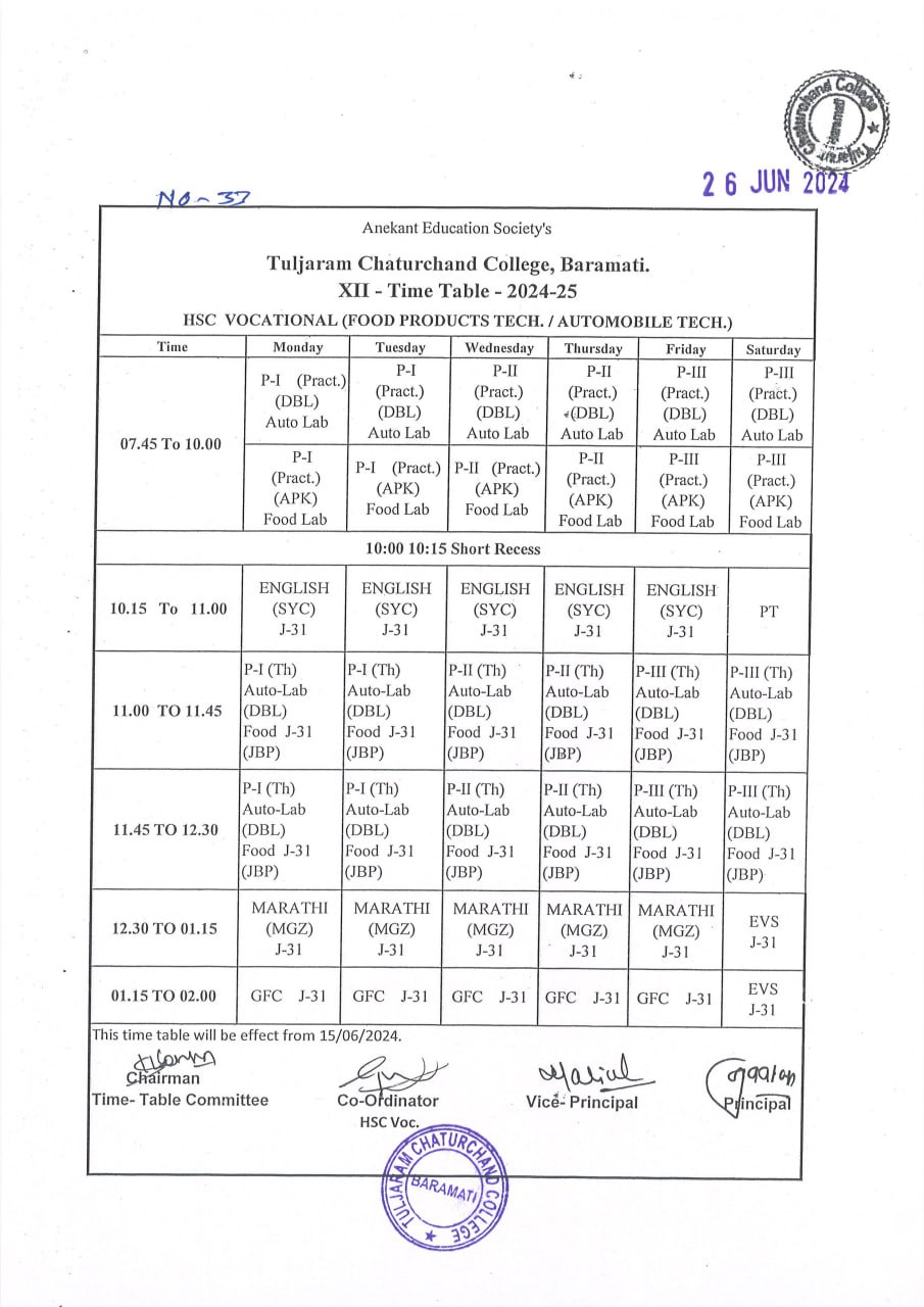 Tuljaram Chaturchand College (Junior) | Arts, Science & Commerce ...